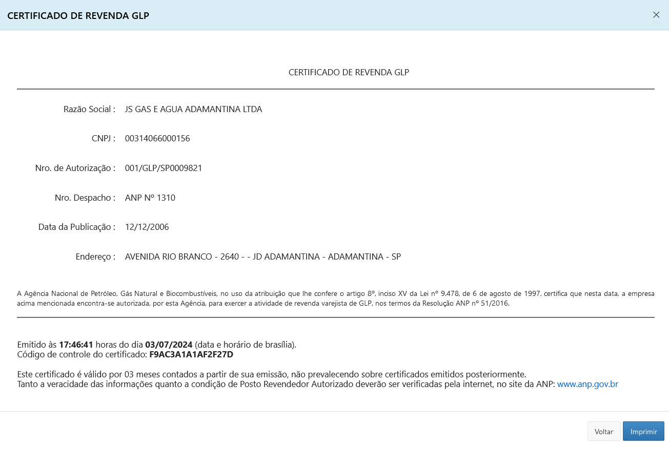 Certificado ANP GLP: O que é e Como Consultar? | Ultragaz | Ultragaz ...